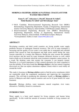 Act. 7. moringa_oleifera_seeds_as_natural_coagulant_for_water_treatment | PDF | Water Services ...