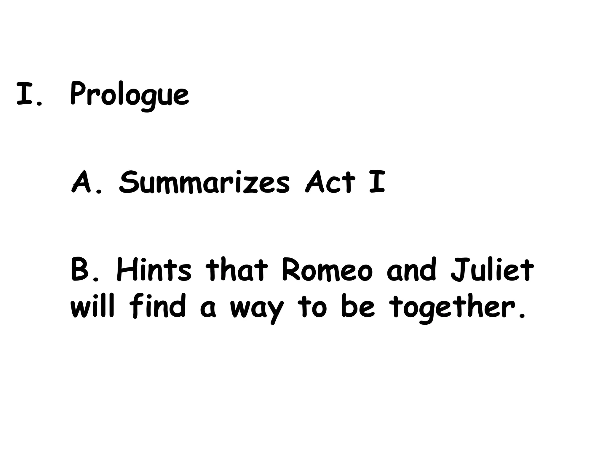 Romeo & Juliet Act 2 Outline | PPT