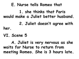 Romeo & Juliet Act 2 Outline | PPT