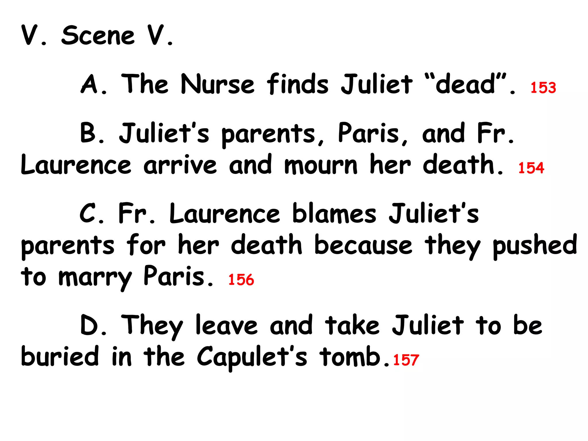 Romeo & Juliet Act 4 Outline | PPT