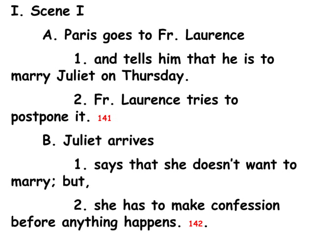 Romeo & Juliet Act 4 Outline | PPT | Marriage and Civil Unions | Family ...