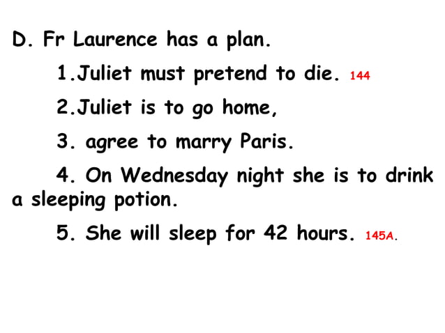 Romeo & Juliet Act 4 Outline | PPT | Marriage and Civil Unions | Family ...