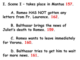Romeo & Juliet Act 5 Outline | PPT