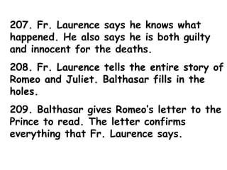 Romeo & Juliet Act 5 Sticky Notes | PPT