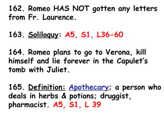 Romeo & Juliet Act 5 Sticky Notes | PPT