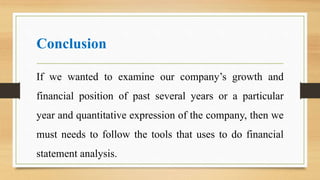 Various tools used to do Financial Statement Analysis [Green University ...