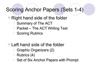 Act Writing At Eisenhower | PPT | Educational Assessment | Education