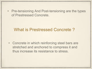 Prestressed Concrete | PPTX