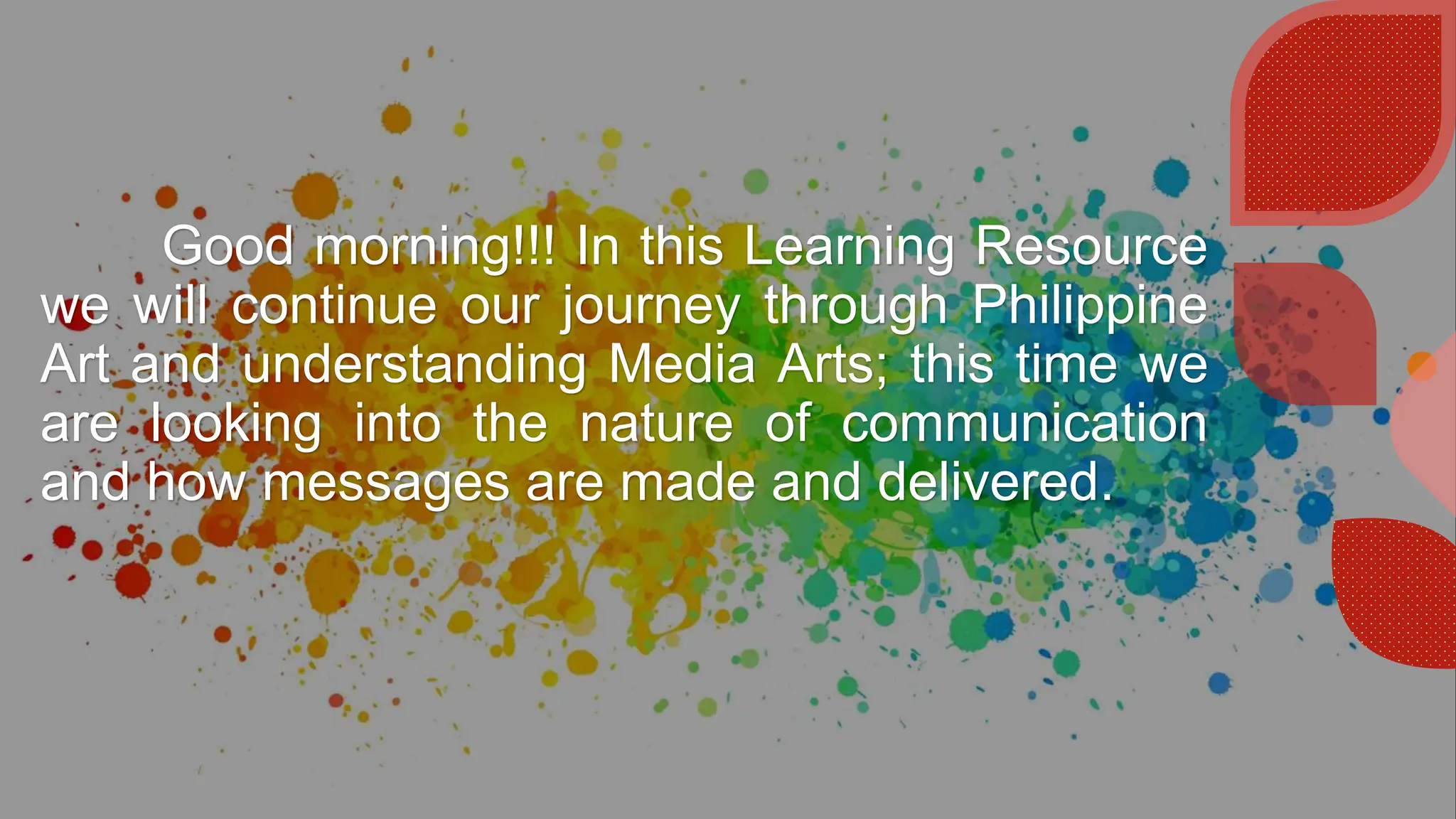 visual and aural communication | PPT