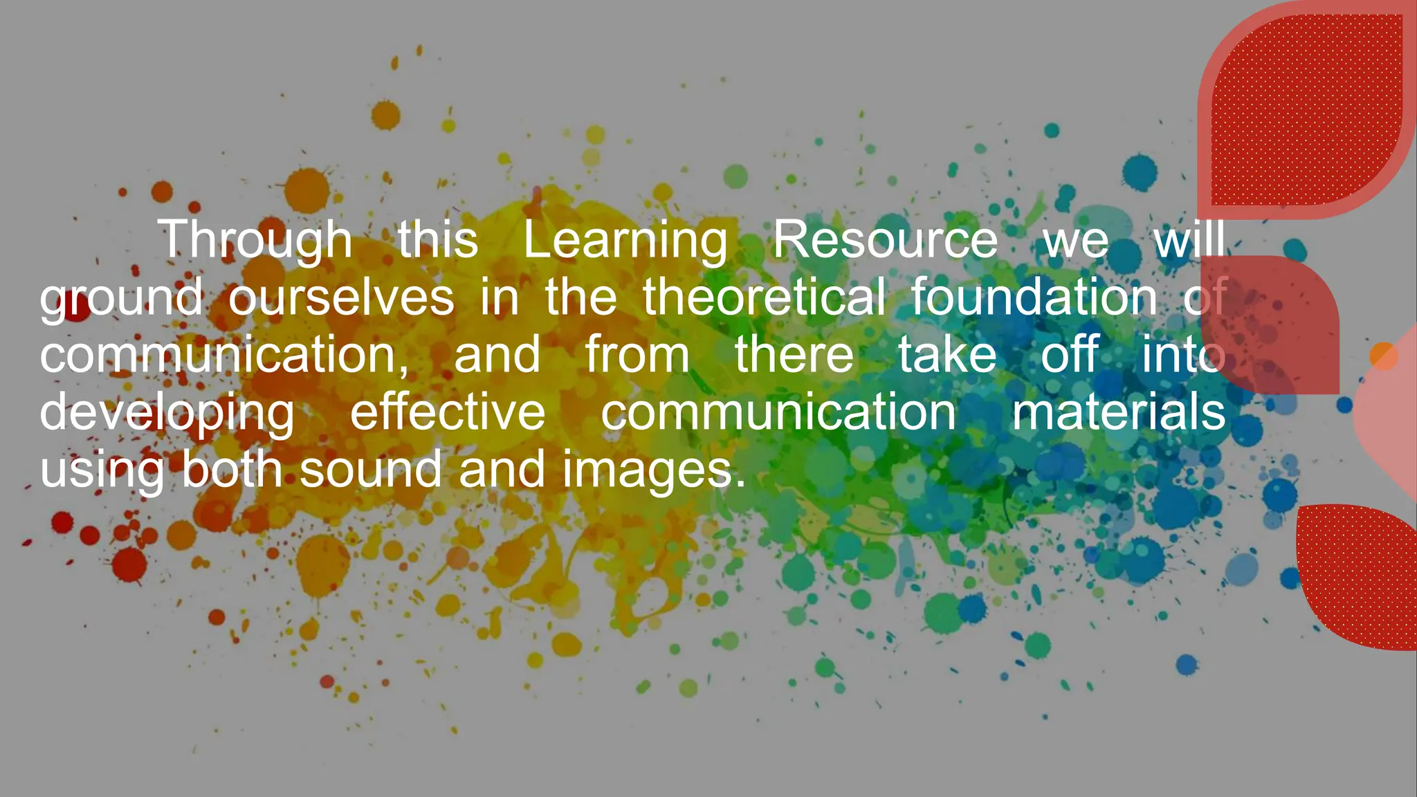 visual and aural communication | PPT