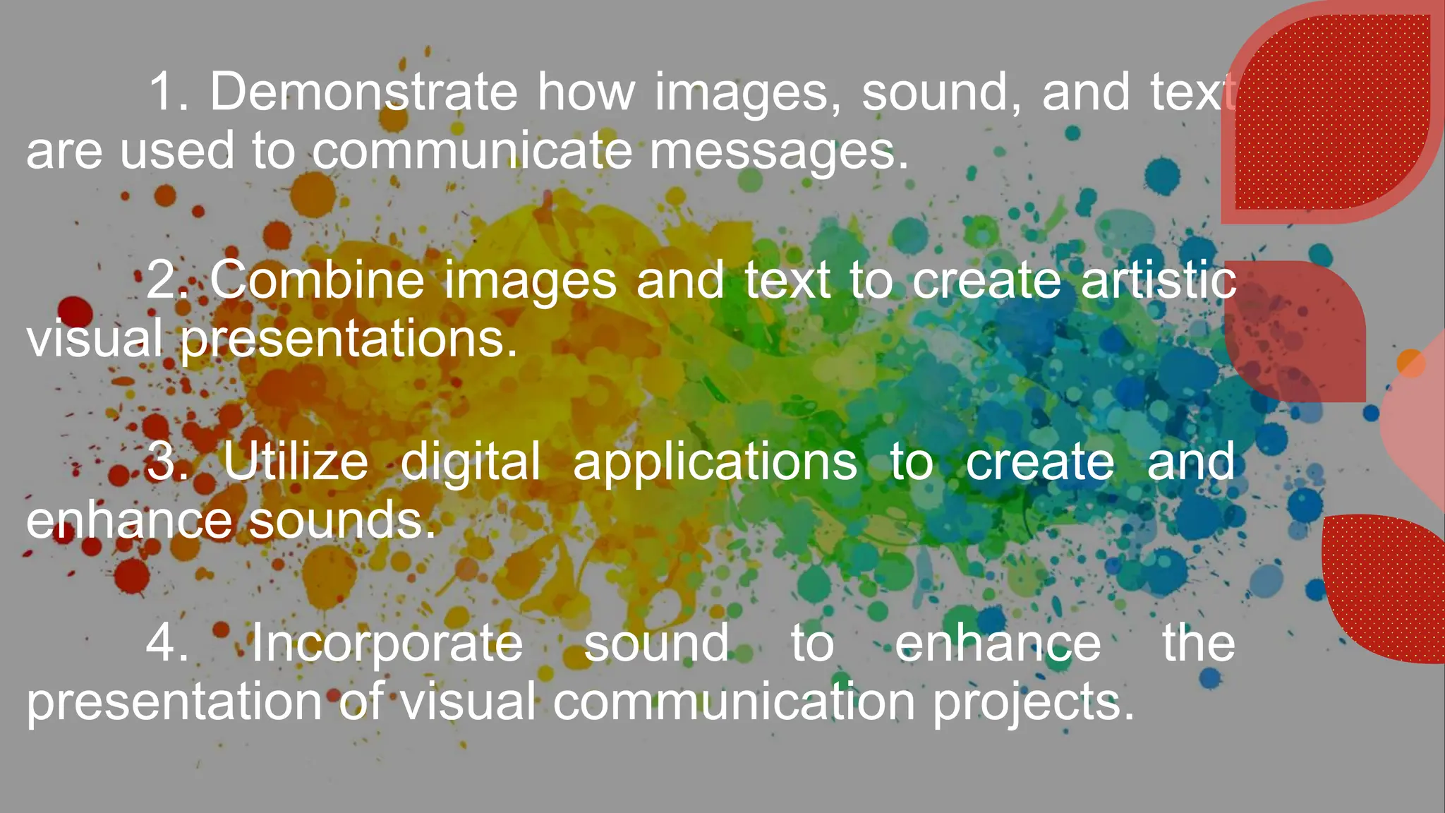 visual and aural communication | PPT