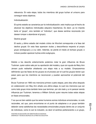 CONCEPTOS DE GRUPO SEGÚN AUTORES A LO LARGO DE LA HISTORIA | DOCX