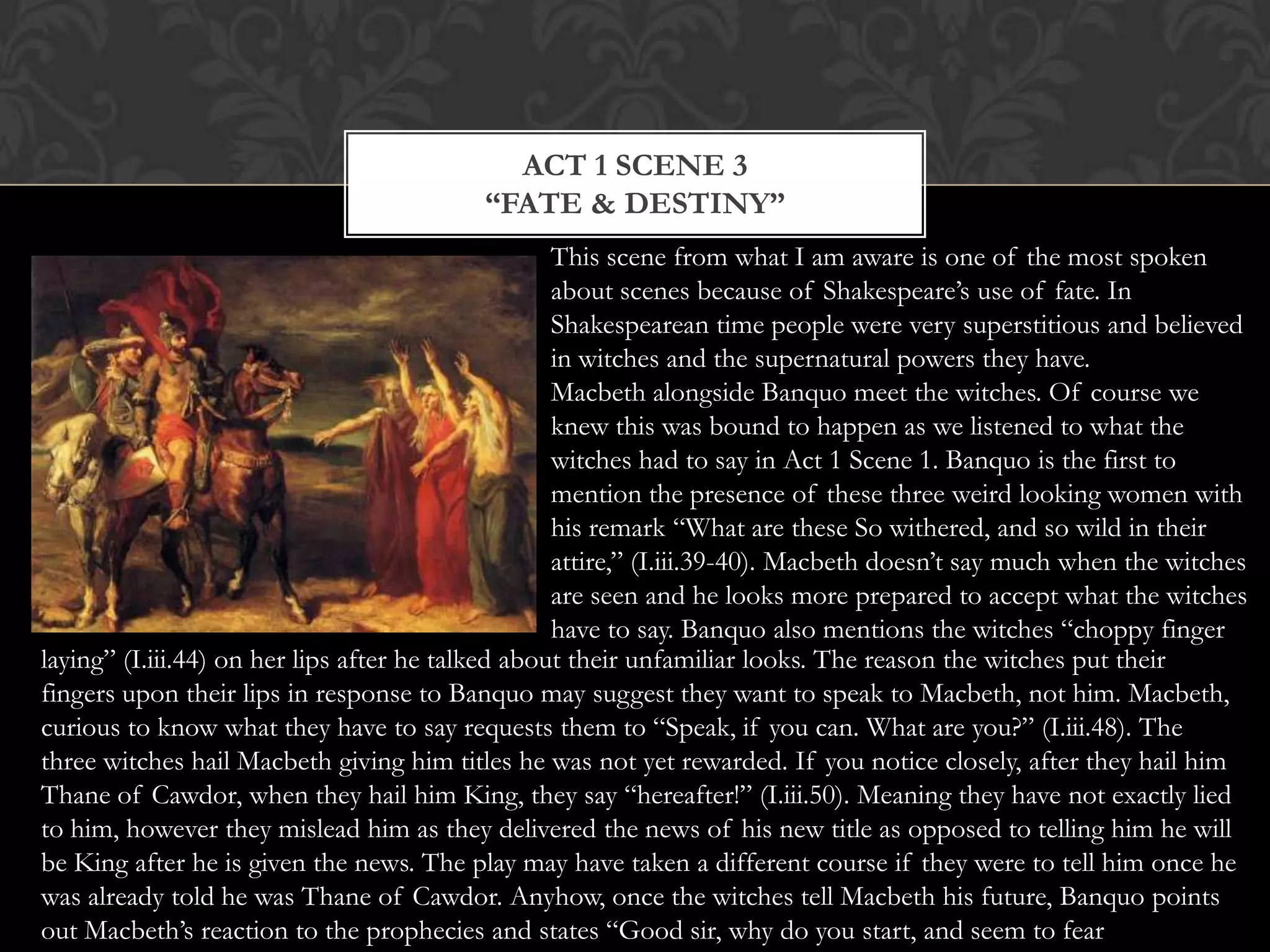 Act 1-3 analysis | PPTX | Fiction | Books and Literature