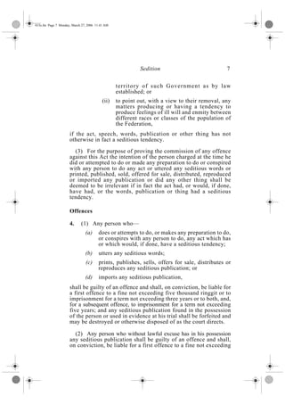 Sedition Act Act 15 | PDF
