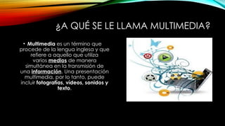 Definiciones de Multimedia educativa EPP | PPTX