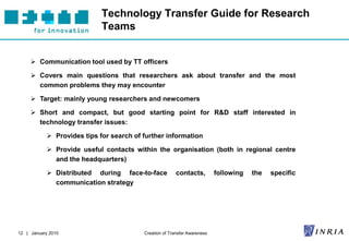 FITT Toolbox: Creation of Transfer Awareness | PPT