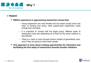 FITT Toolbox: Technology Transfer Guide for Research Teams | PDF