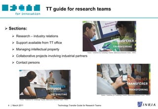 FITT Toolbox: Technology Transfer Guide for Research Teams | PDF