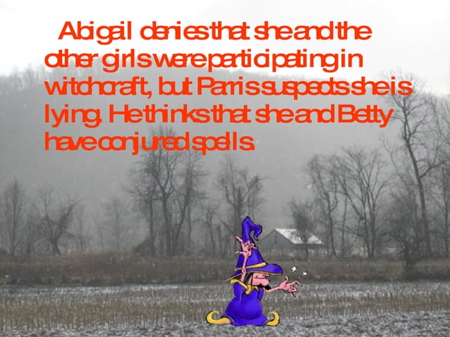 The Crucible Act 1 Scene 1 | PPT