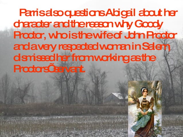 The Crucible Act 1 Scene 1 | PPT