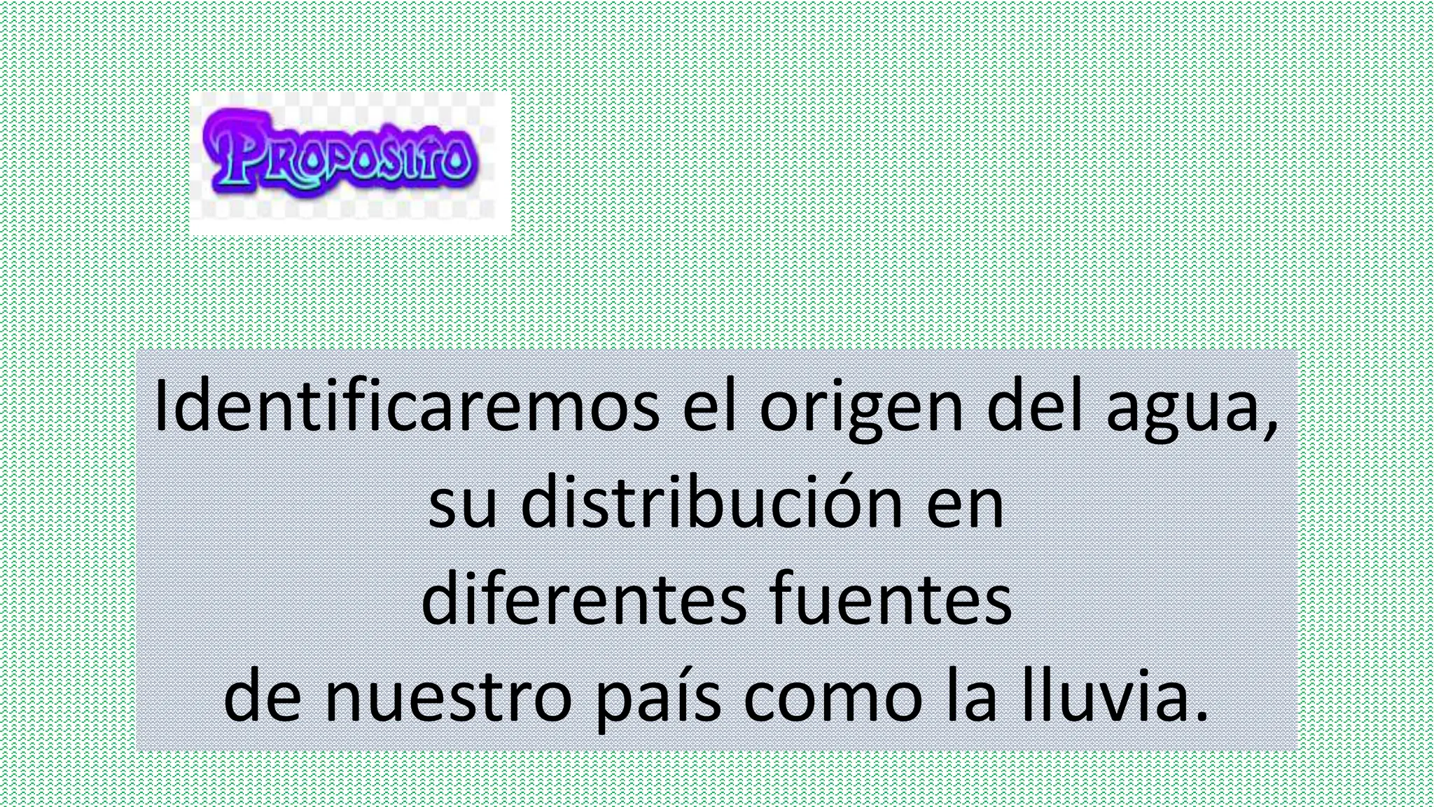 Explicamos el origen del agua y su distribución en diversas fuentes | PPT