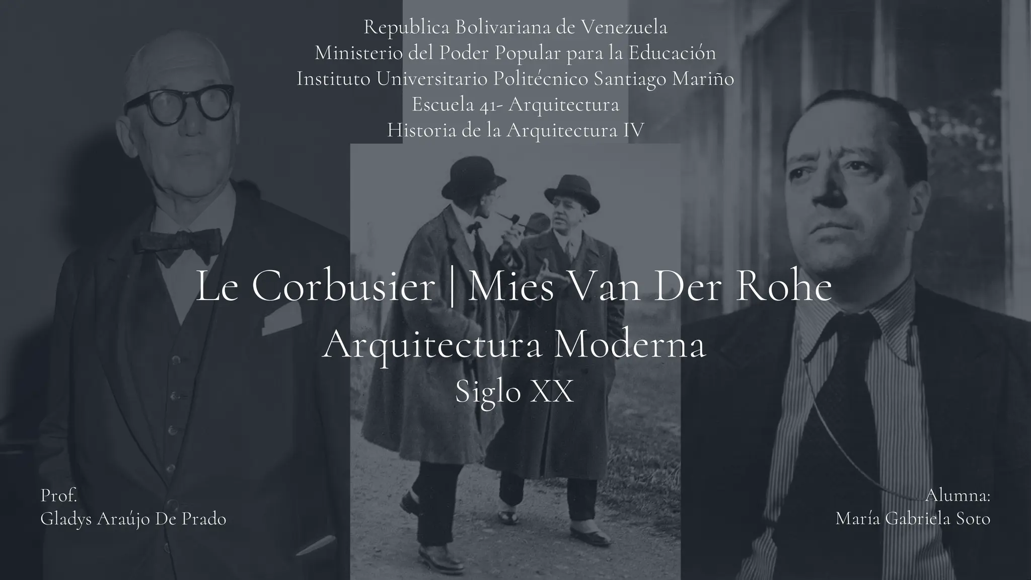 Arquitectura Moderna Le Corbusier- Mies Van Der Rohe | PDF