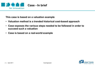 FITT Toolbox: Cost Approach | PPT