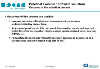 FITT Toolbox: Valuation Methods | PDF