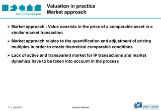 FITT Toolbox: Valuation Methods | PDF