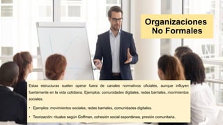 Organizaciones formales y no formales su forma de ejercer control ...