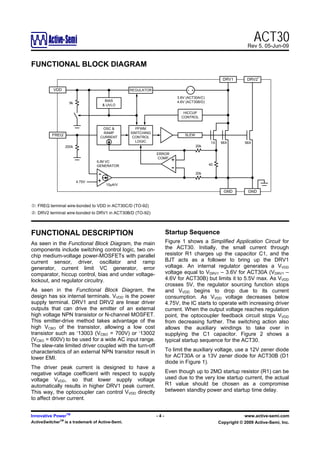 Original High Performance Off-Line Controller IC ACT30 CT30 30 New Active-Semi | PDF