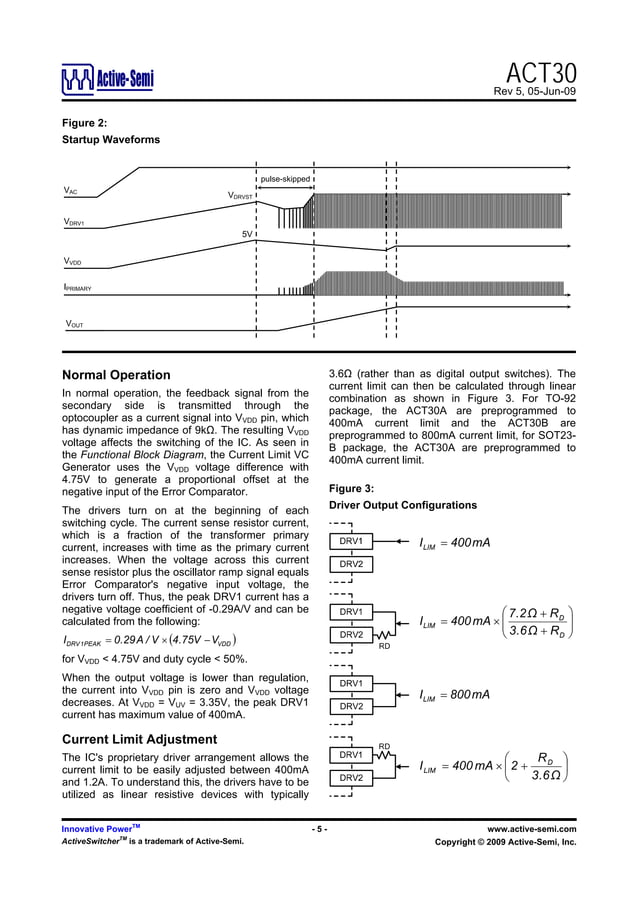 Original High Performance Off-Line Controller IC ACT30 CT30 30 New Active-Semi | PDF