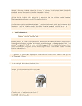 Act 30 sep los fosiles | DOCX