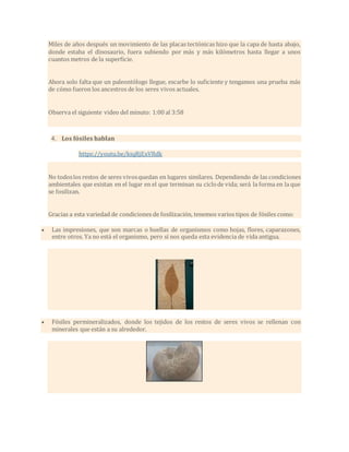 Act 30 sep los fosiles | DOCX