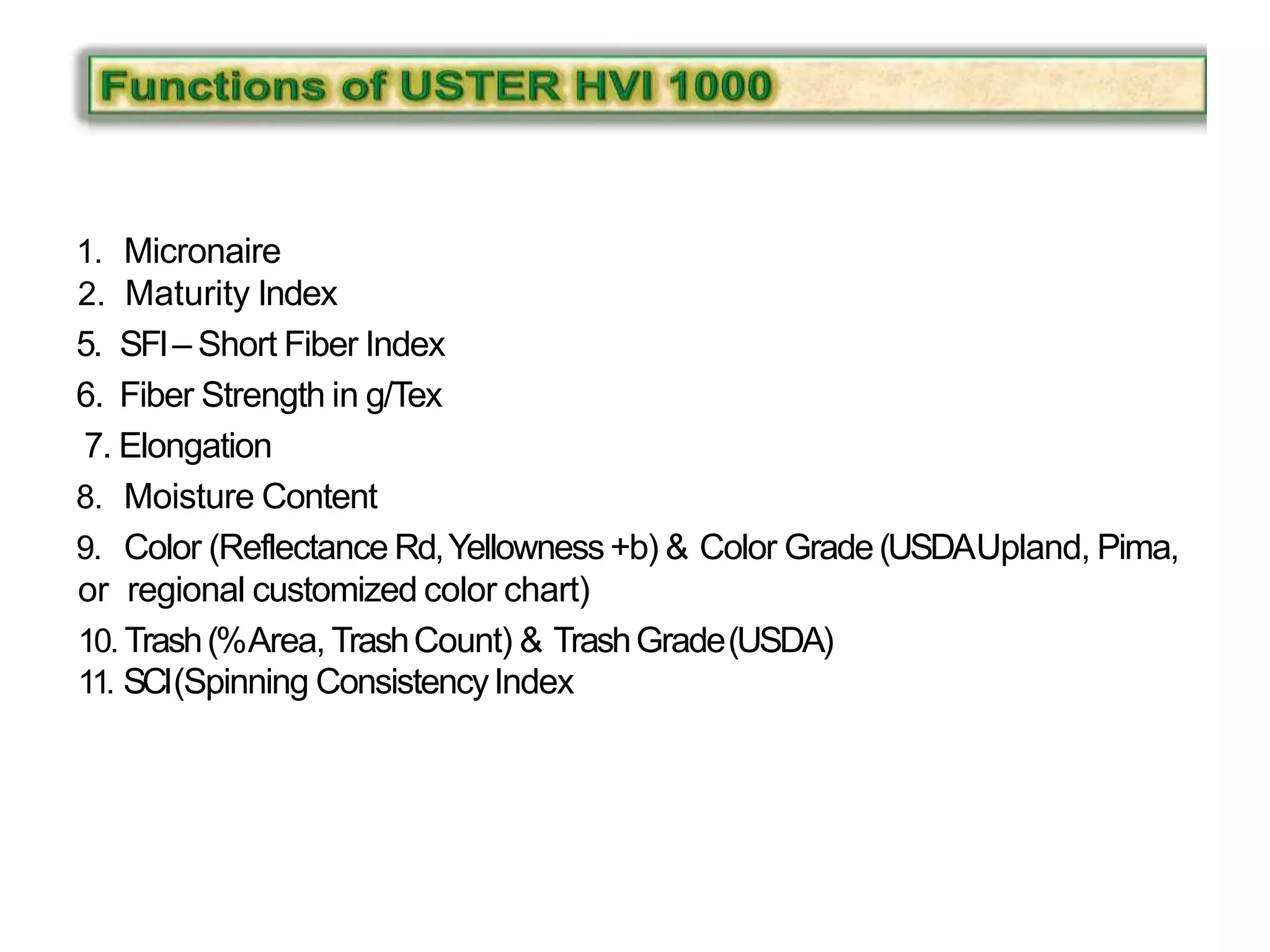 USTER HVI | PPTX