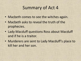 Act 3 & 4 macbeth | PPTX