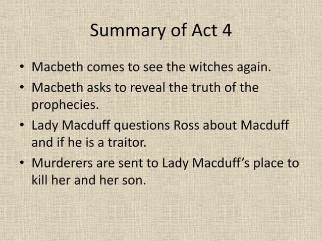 Act 3 & 4 macbeth | PPTX