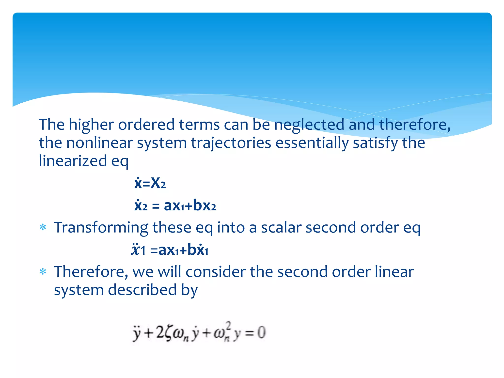 SINGULAR POINT IN NON-LINEAR SYSTEM | PPTX