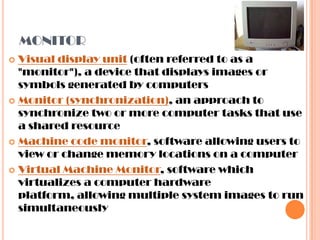 parts of the computer | PPTX
