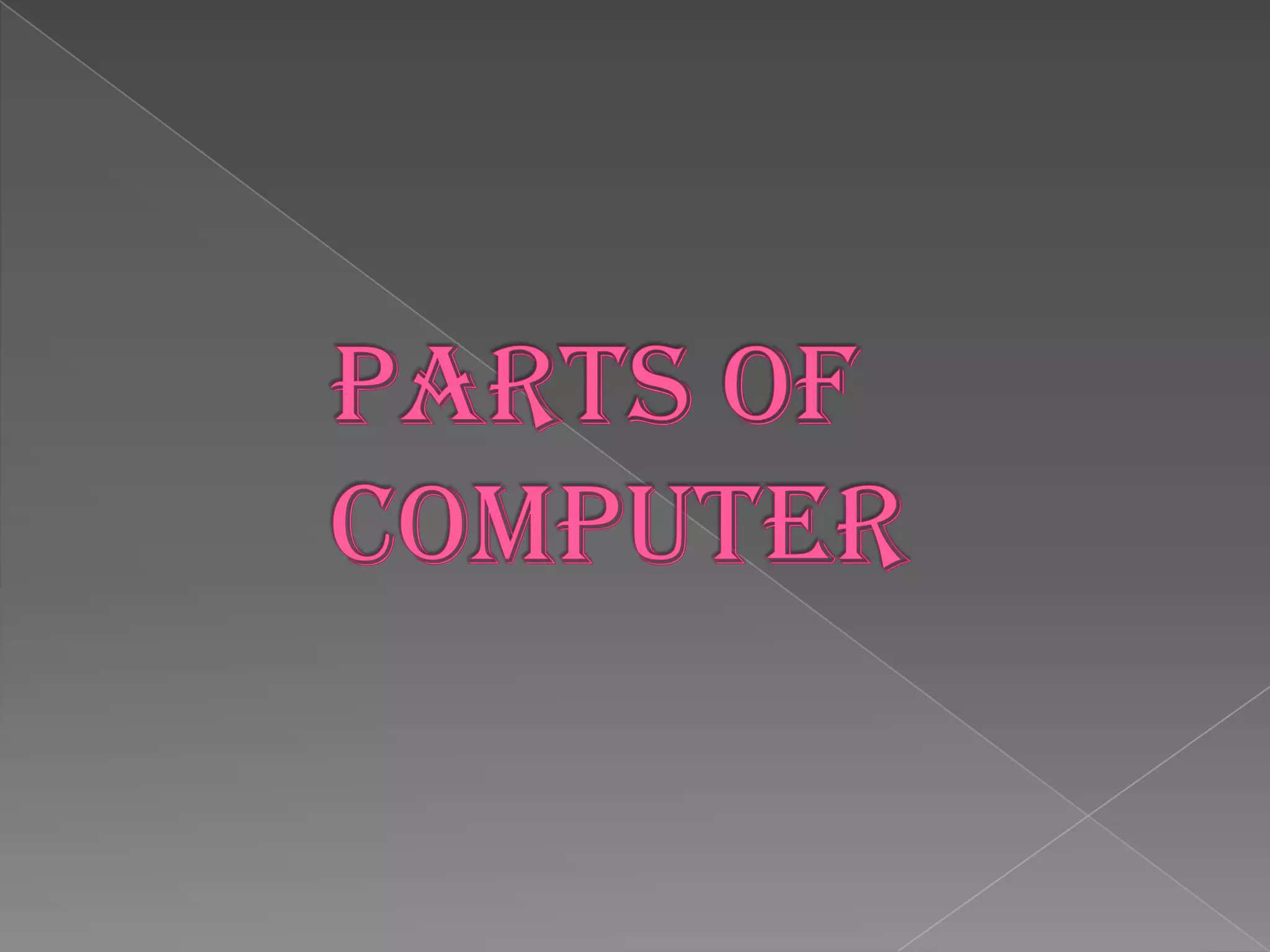 Computer Hardware | PPT