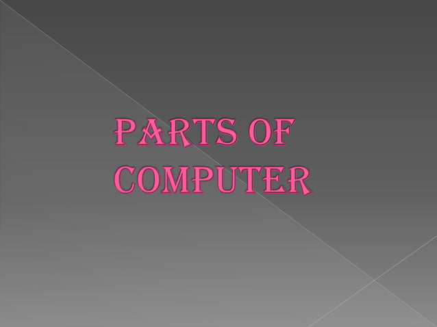Computer Hardware | PPT