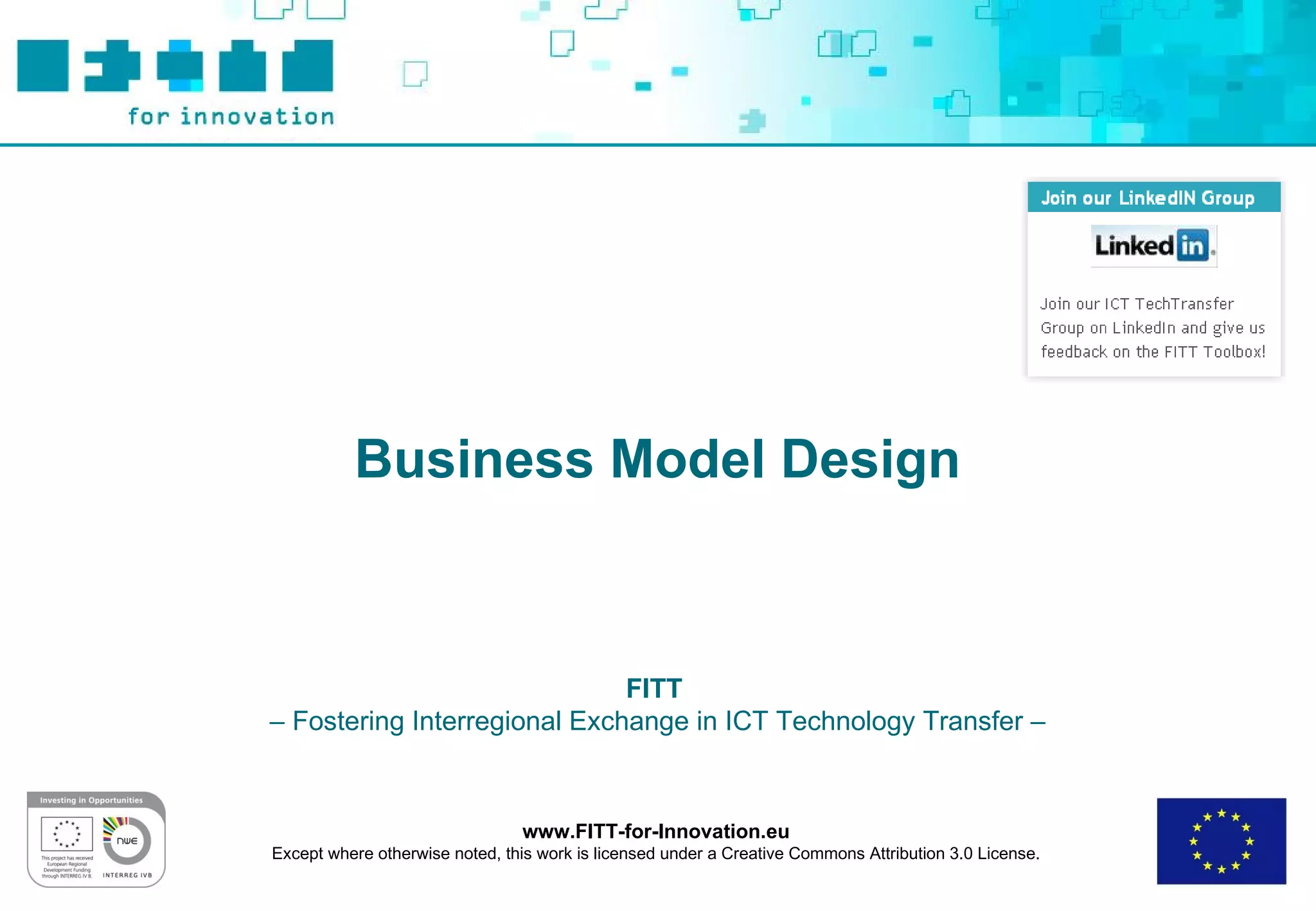 FITT Toolbox: Business Model Design | PDF | Business | Business and Finance