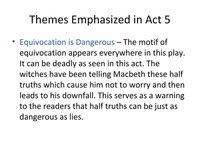 Act 5 of macbeth | PPT