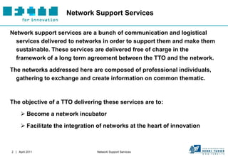 FITT Toolbox: Network Support Services | PDF