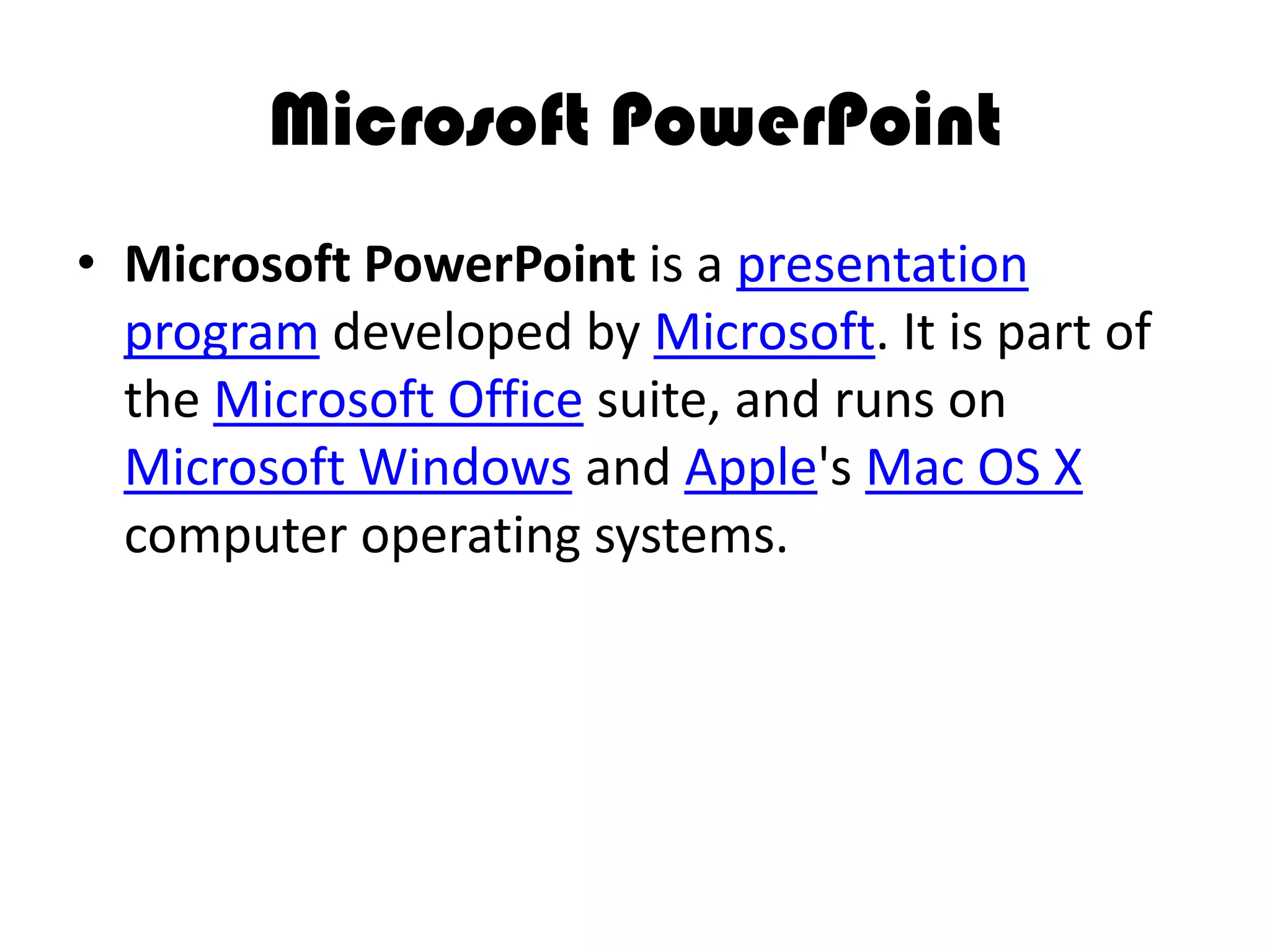 Computer software | PPTX