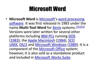 Computer software | PPTX