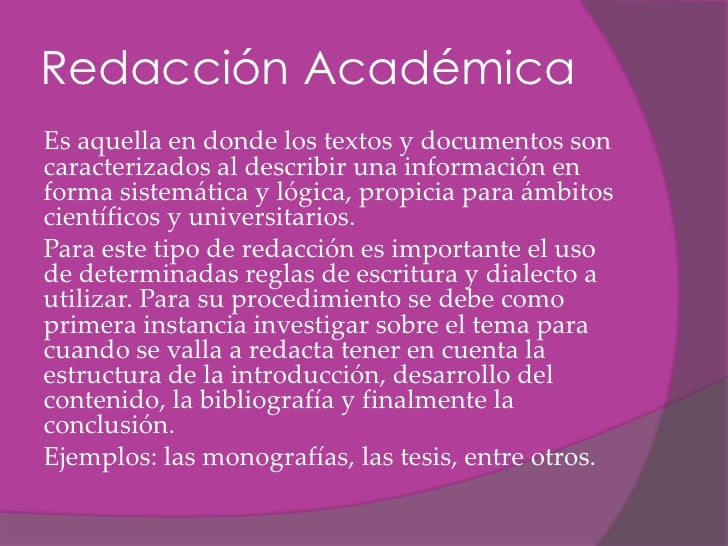 Redaccion Significado