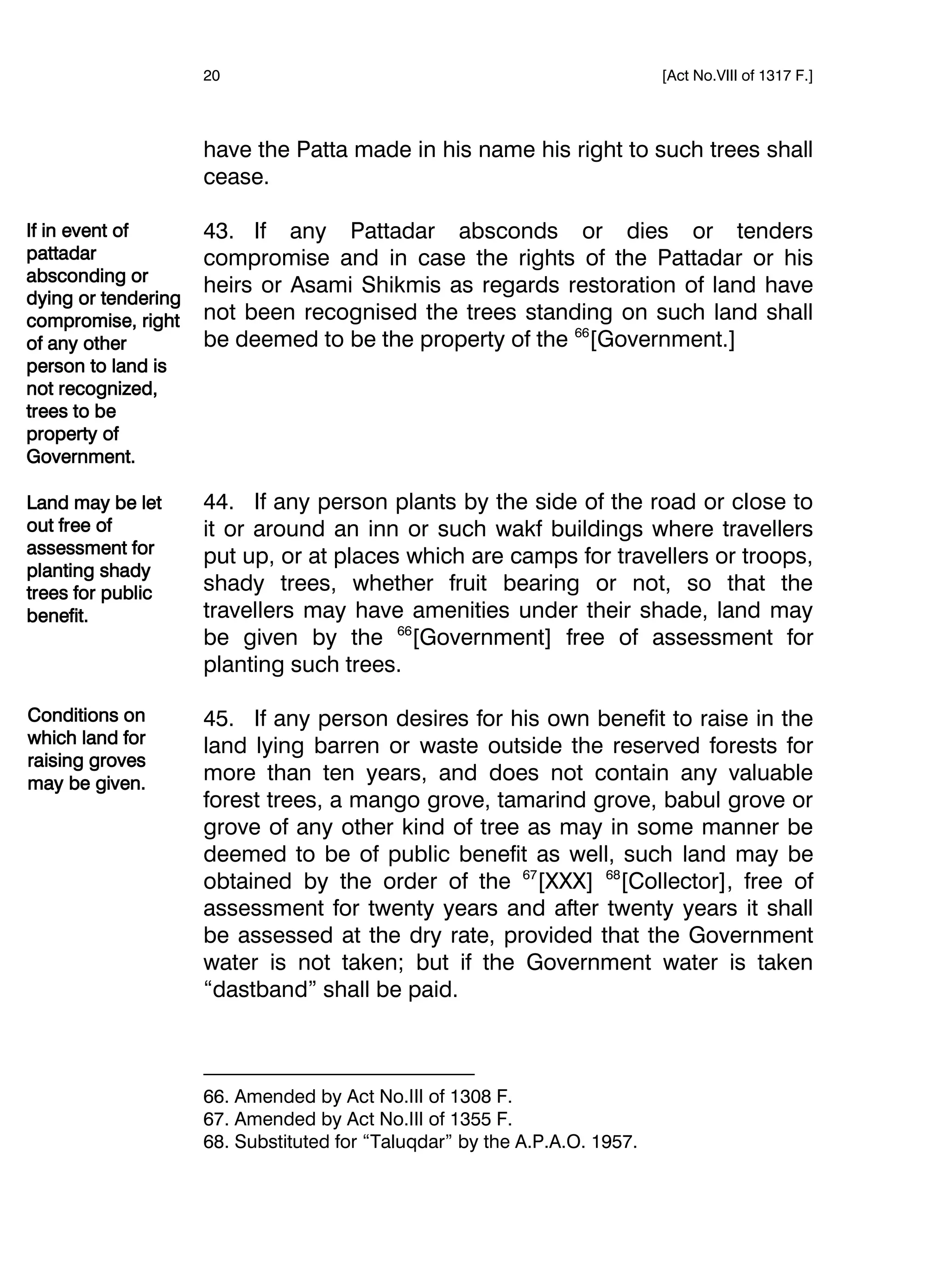 Telangana Land Reforms (Ceiling on Agricultural Holdings) Act, 1973 ...