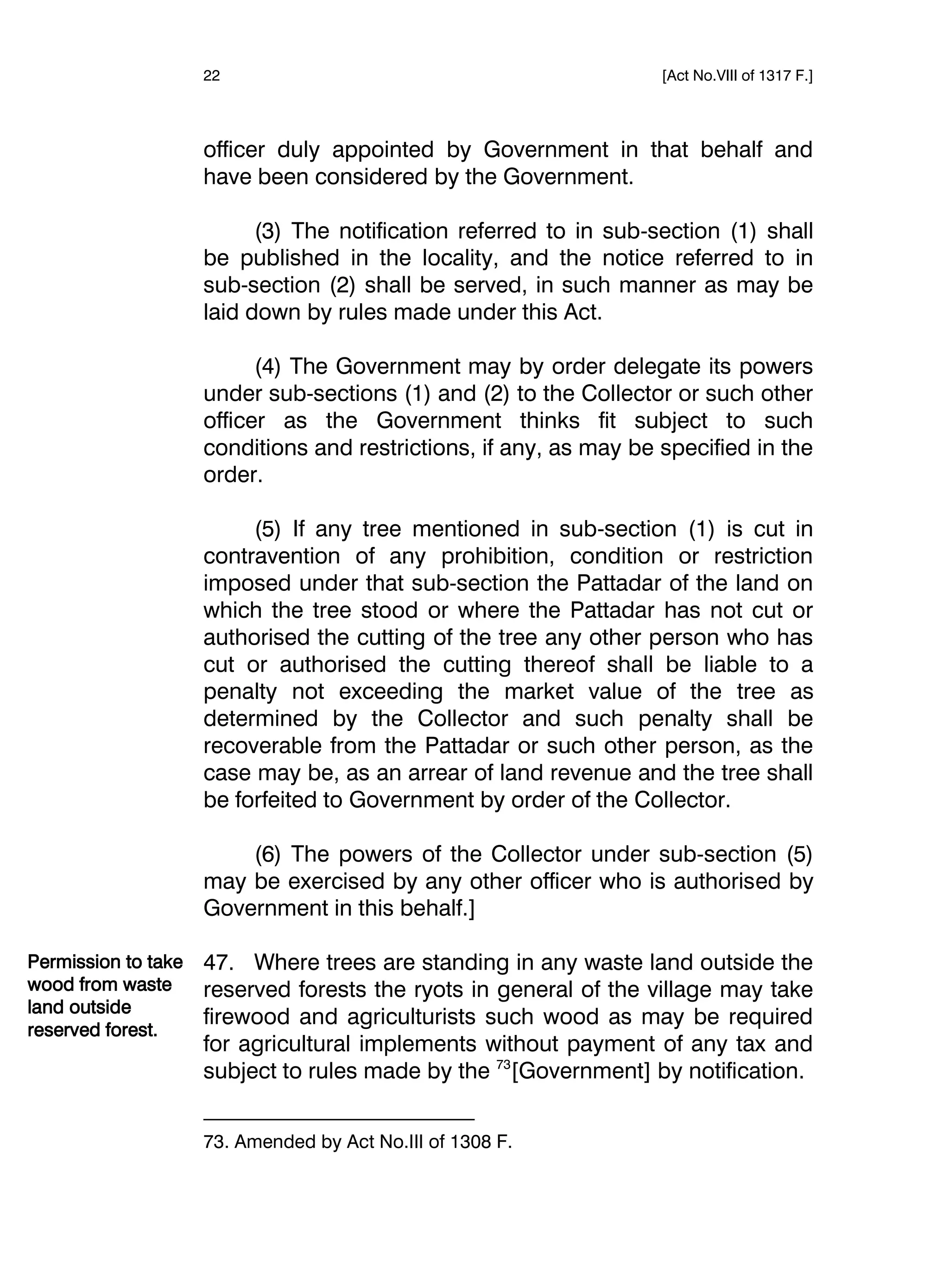 Telangana Land Reforms (Ceiling on Agricultural Holdings) Act, 1973 ...