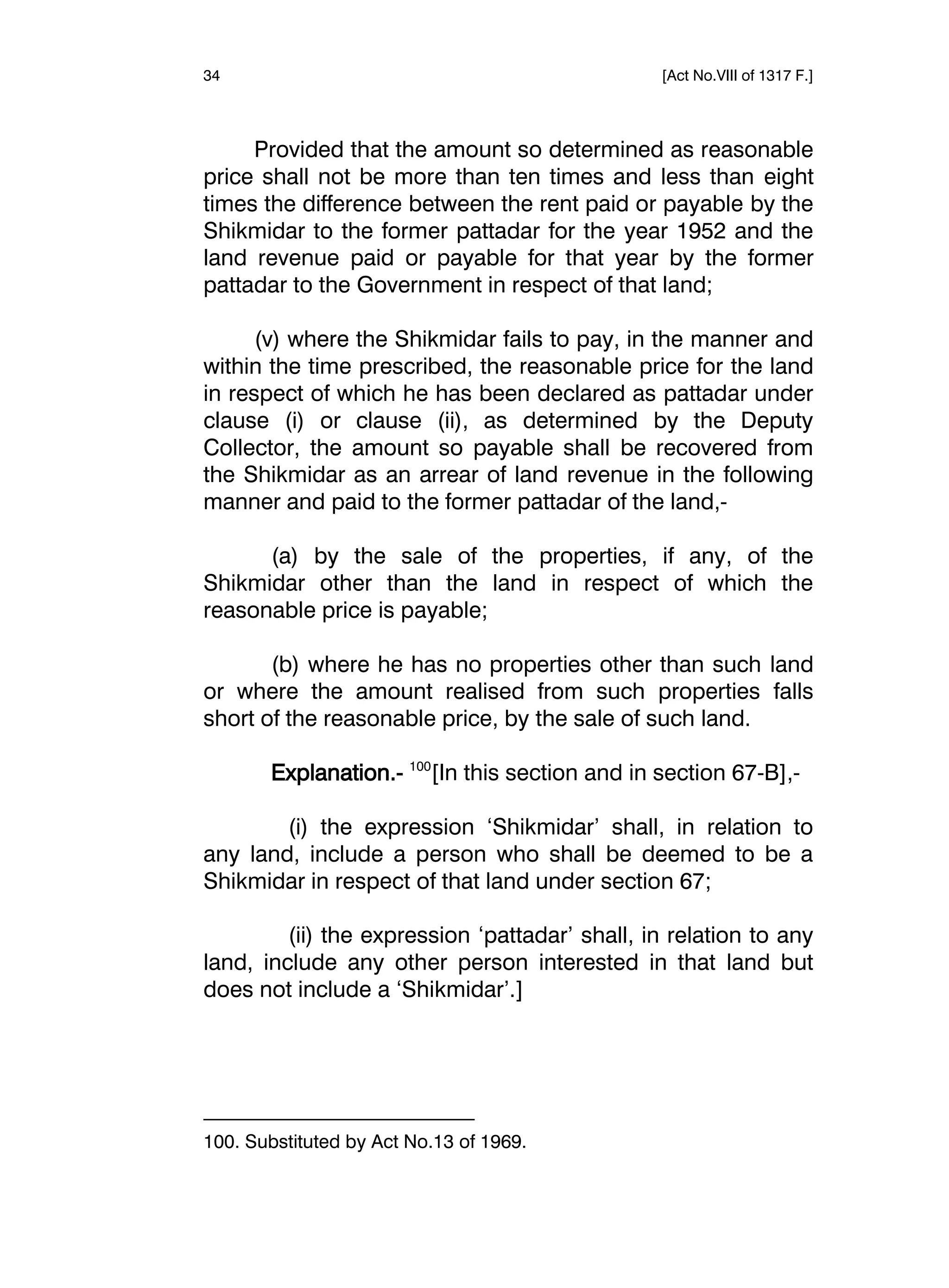 Telangana Land Reforms (Ceiling on Agricultural Holdings) Act, 1973 ...